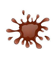 Chocolate splodge Royalty Free Vector Image - VectorStock