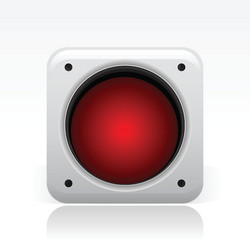 Red Traffic Light Icon Royalty Free Vector Image