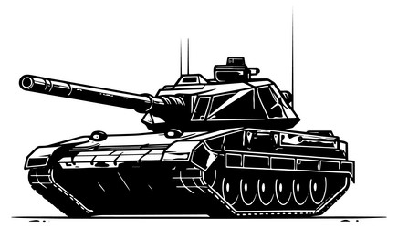 Battle tank Royalty Free Vector Image - VectorStock