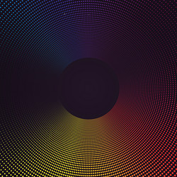 Colorful round spiral abstract rainbow dots Vector Image