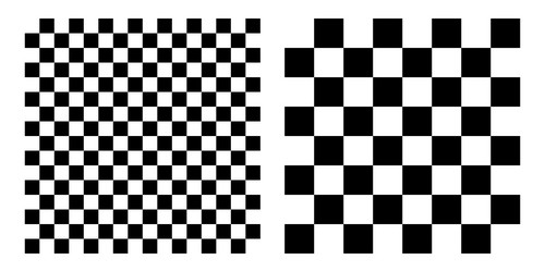Black and white checkered squares background Vector Image