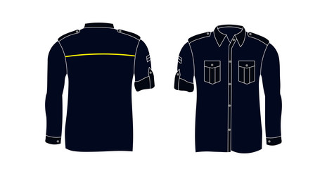 Work wear overall uniform clothes view Royalty Free Vector