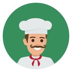 Smiling cook show okay Royalty Free Vector Image