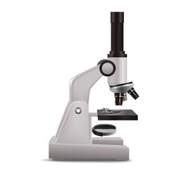 Science equipment microscope scientific chemical Vector Image