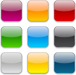 Square color icons Royalty Free Vector Image - VectorStock