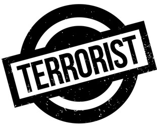Terrorist rubber stamp Royalty Free Vector Image