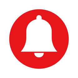 Simple bell icon or notification bell Royalty Free Vector