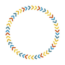 Circle frame round abstract border design shape Vector Image