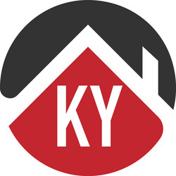 Initial letter ky building logo design template Vector Image