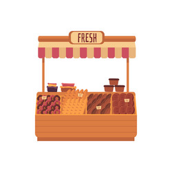 Wooden Bakery Stall Vector Images (82)