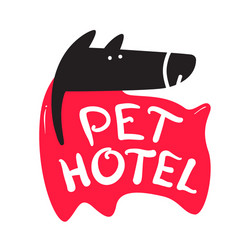 Pet friendly logo icon for pets allowed hotel sign