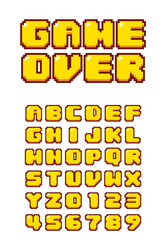 8 Bit Alphabet Vector Images (over 520)