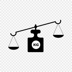 Scales on an isolated transparent background Vector Image