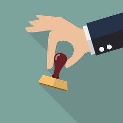 Put on hold rubber stamp Royalty Free Vector Image