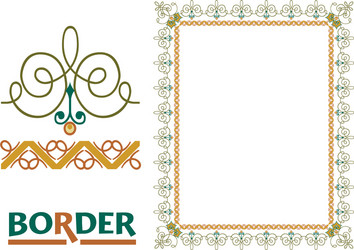 Certificates and awards borders - tiled frame Vector Image