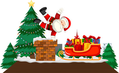 Santa Sleigh Roof Vector Images (over 110)