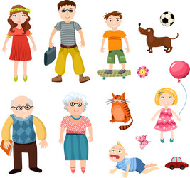 Happy family Royalty Free Vector Image - VectorStock