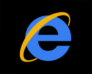 Microsoft edge browser brand logo symbol with name
