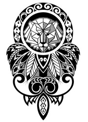 Samoan Tribal Designs Lion