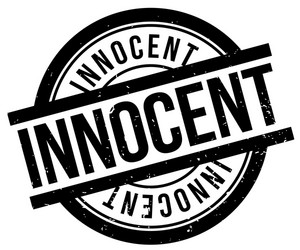 Innocent rubber stamp Royalty Free Vector Image