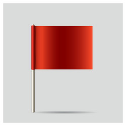 Red flag Royalty Free Vector Image - VectorStock