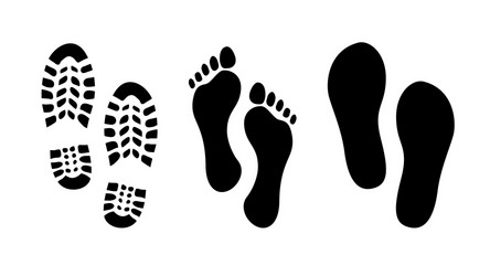 Blue Footprints Vector Images (over 3,700)