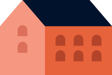 Eight story building Royalty Free Vector Image