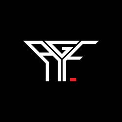 Agf letter logo creative design with graphic Vector Image