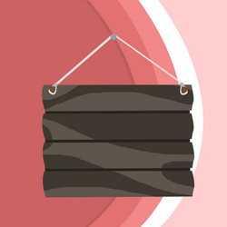 Handmade figured hook up blank sign plate Vector Image