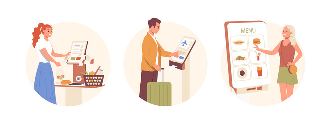 Customer journey set lifetime value Royalty Free Vector