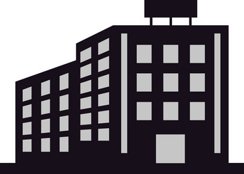Single building icon Royalty Free Vector Image