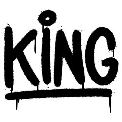 King graffiti lettering Royalty Free Vector Image