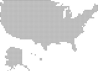 Map with dot Royalty Free Vector Image - VectorStock