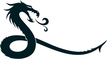 A dragon symbol Royalty Free Vector Image - VectorStock