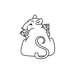 Cute Fat Rat Vector Images (over 210)
