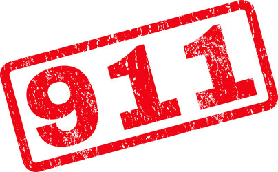 911 rubber stamp Royalty Free Vector Image - VectorStock