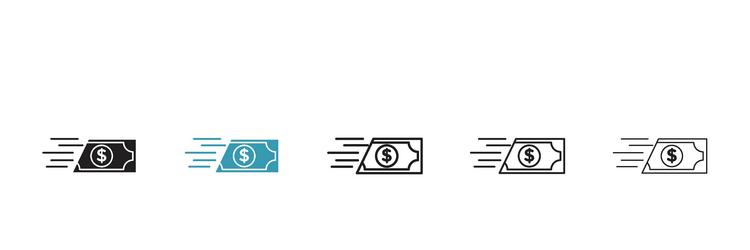 Fast pay icon Royalty Free Vector Image - VectorStock