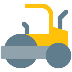 Handled compactor used on construction projects Vector Image