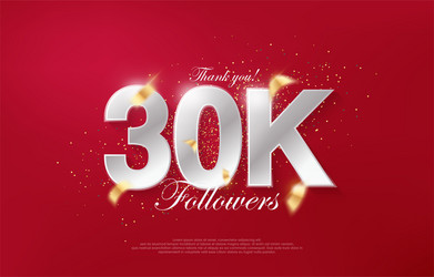 Beautiful design with 30k speech numbers Vector Image