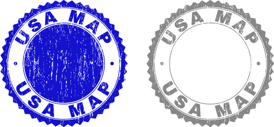 Usa map rubber stamp Royalty Free Vector Image