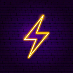Neon Lightning Bolt Vector Images (over 1,900)