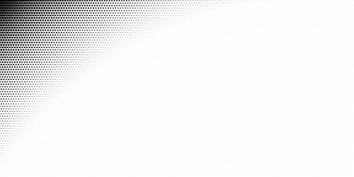 Screentone corner with black halftone raster Vector Image