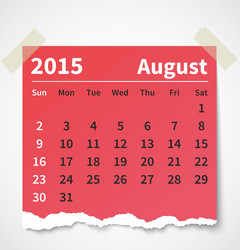 2015 calendar Royalty Free Vector Image - VectorStock