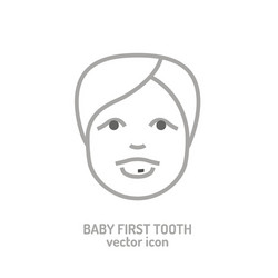 White tooth icon cartoon style Royalty Free Vector Image