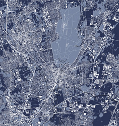 Map city monza lombardy italy Royalty Free Vector Image