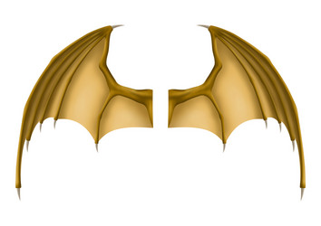 Set dragon wings Royalty Free Vector Image - VectorStock