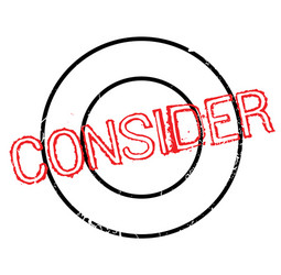 Consider rubber stamp Royalty Free Vector Image