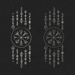 Norse Magic Runes Royalty Free Vector Image - VectorStock