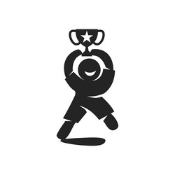 Kid logo template isolated brand identity icon Vector Image