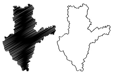 India Uttar Pradesh Map Vector Images (over 390)